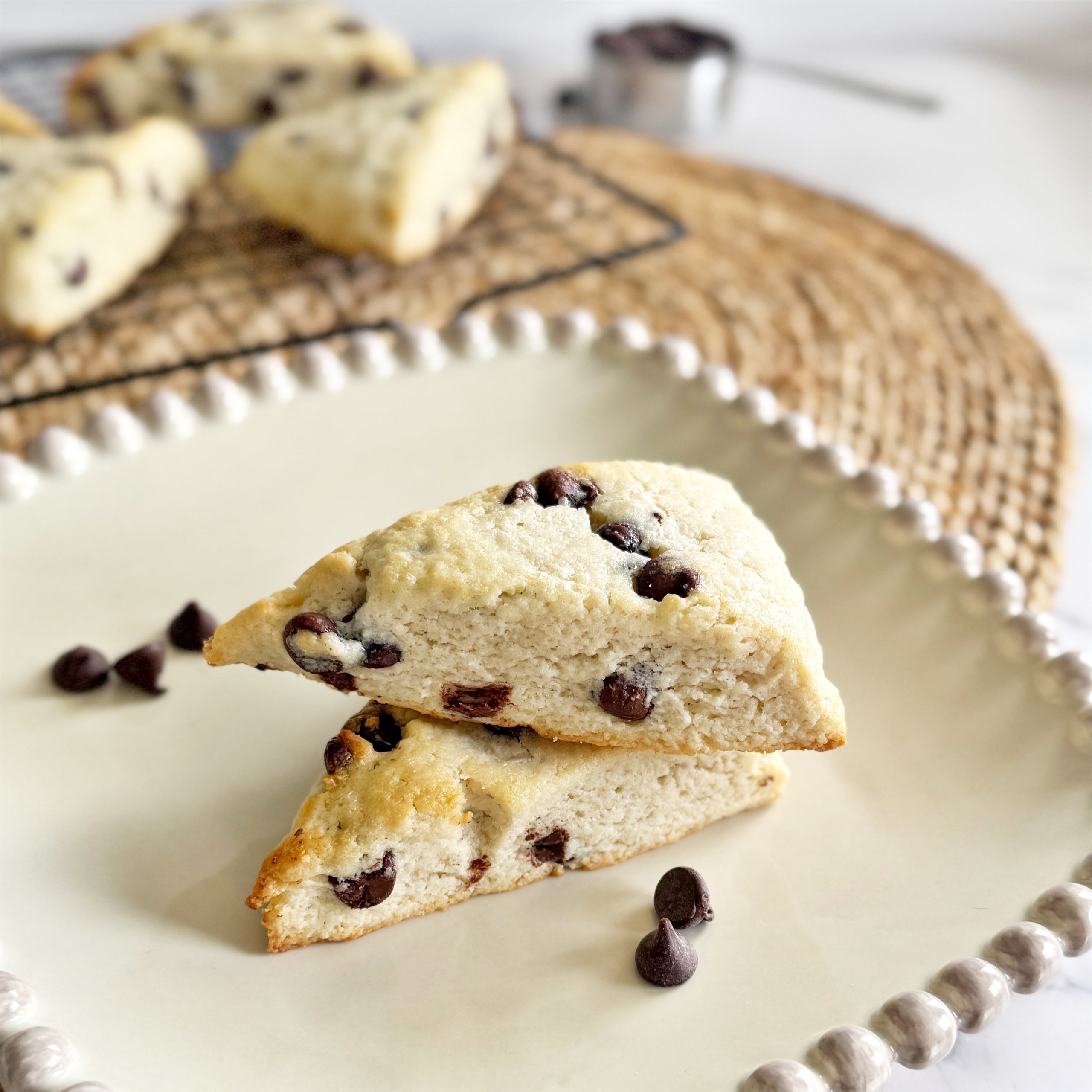 Chocolate Chip Scones | Laurel Bakes - Custom Sugar Cookies